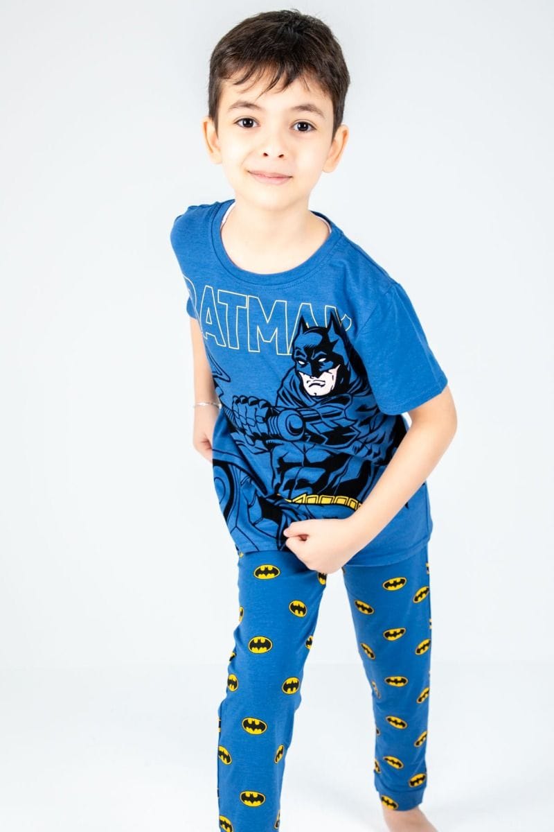 Boys Navy Batman PJ